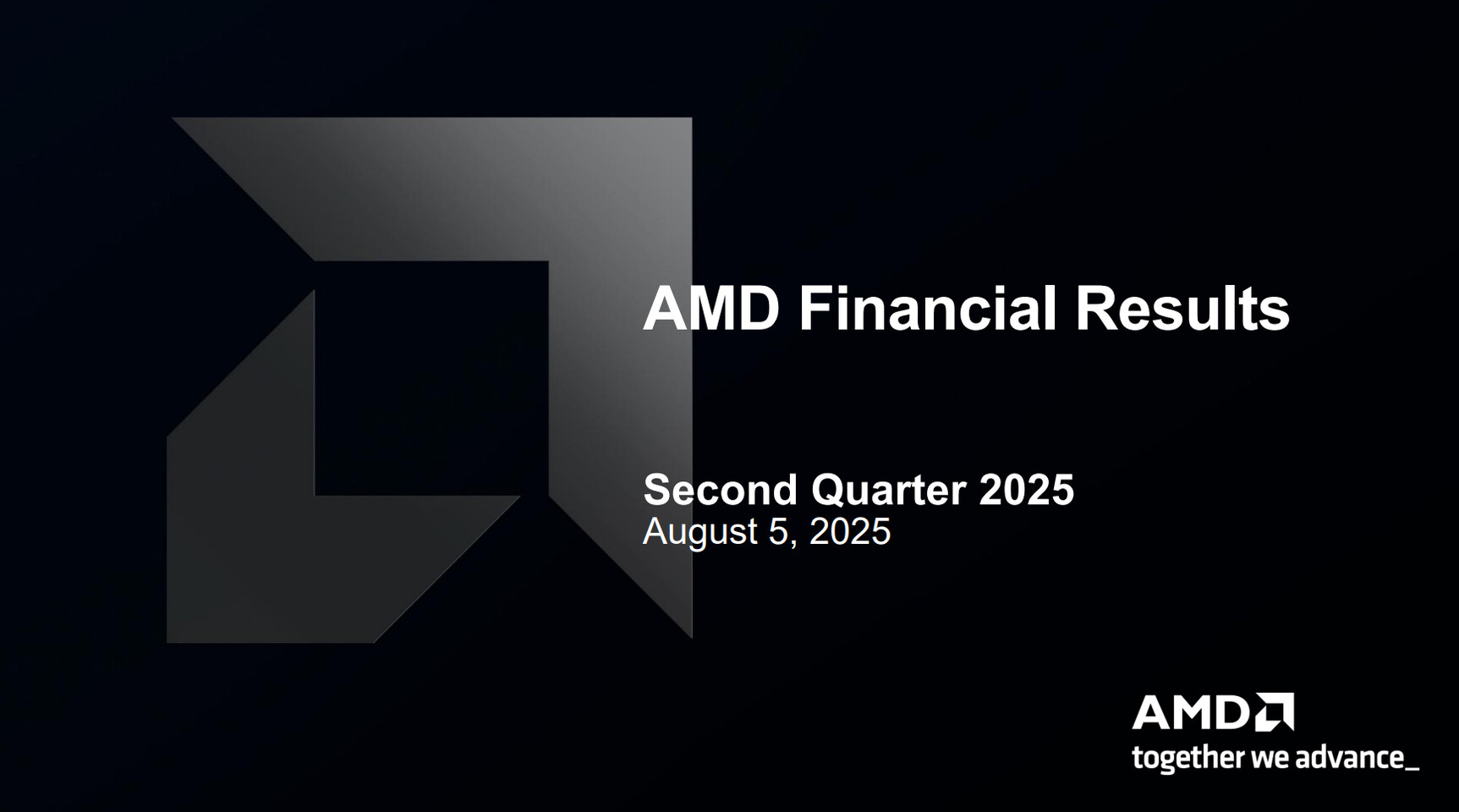 AMD presentó los resultados financieros del segundo trimestre de 2025 ...